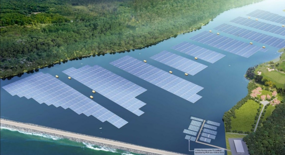 Sembcorp and PUB begin construction of floating solar farm on Tengeh Reservoir